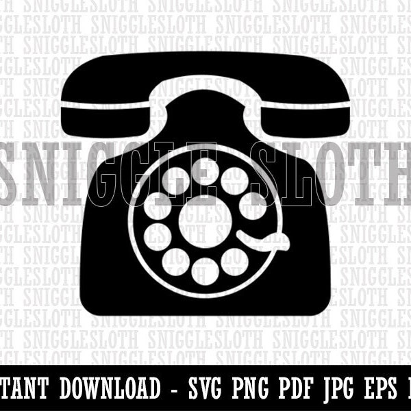 Rotary Dial Phone Png - Etsy