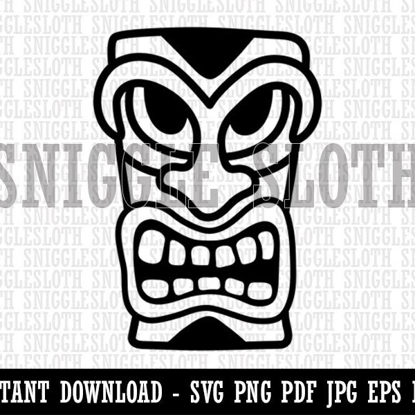 Tiki Man Svg - Etsy
