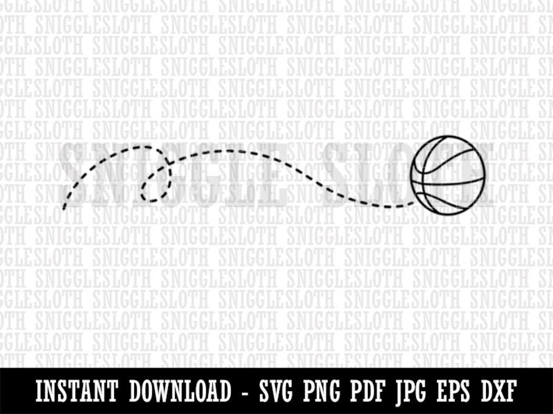 Bouncing Basketball Clipart Instant Digital Download SVG EPS - Etsy