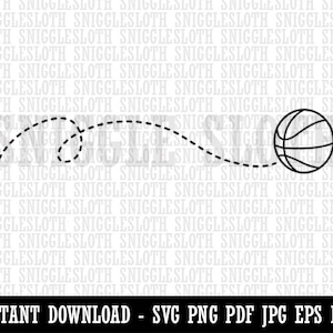 Bouncing Basketball Clipart Instant Digital Download SVG EPS - Etsy