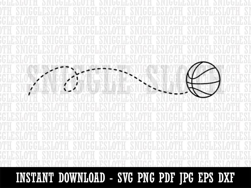 Bouncing Basketball Clipart Instant Digital Download SVG EPS - Etsy
