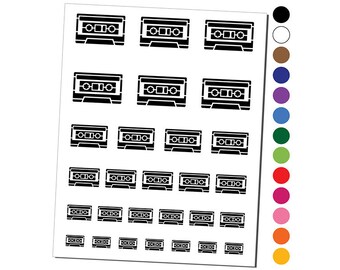 Cassette Tape Temporary Fake Tattoo Sticker set of 2 - Etsy