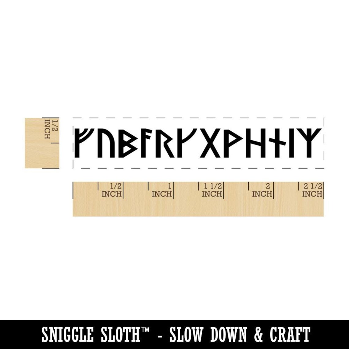 Viking Runes Elder Futhark Norse Alphabet Rectangle Rubber | Etsy