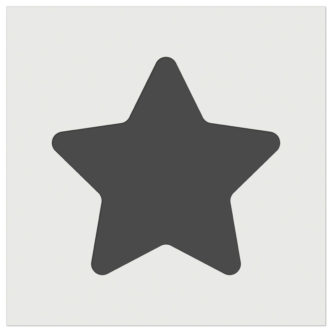 Star Curved Points Wall Cookie DIY Craft Reusable Stencil - Etsy