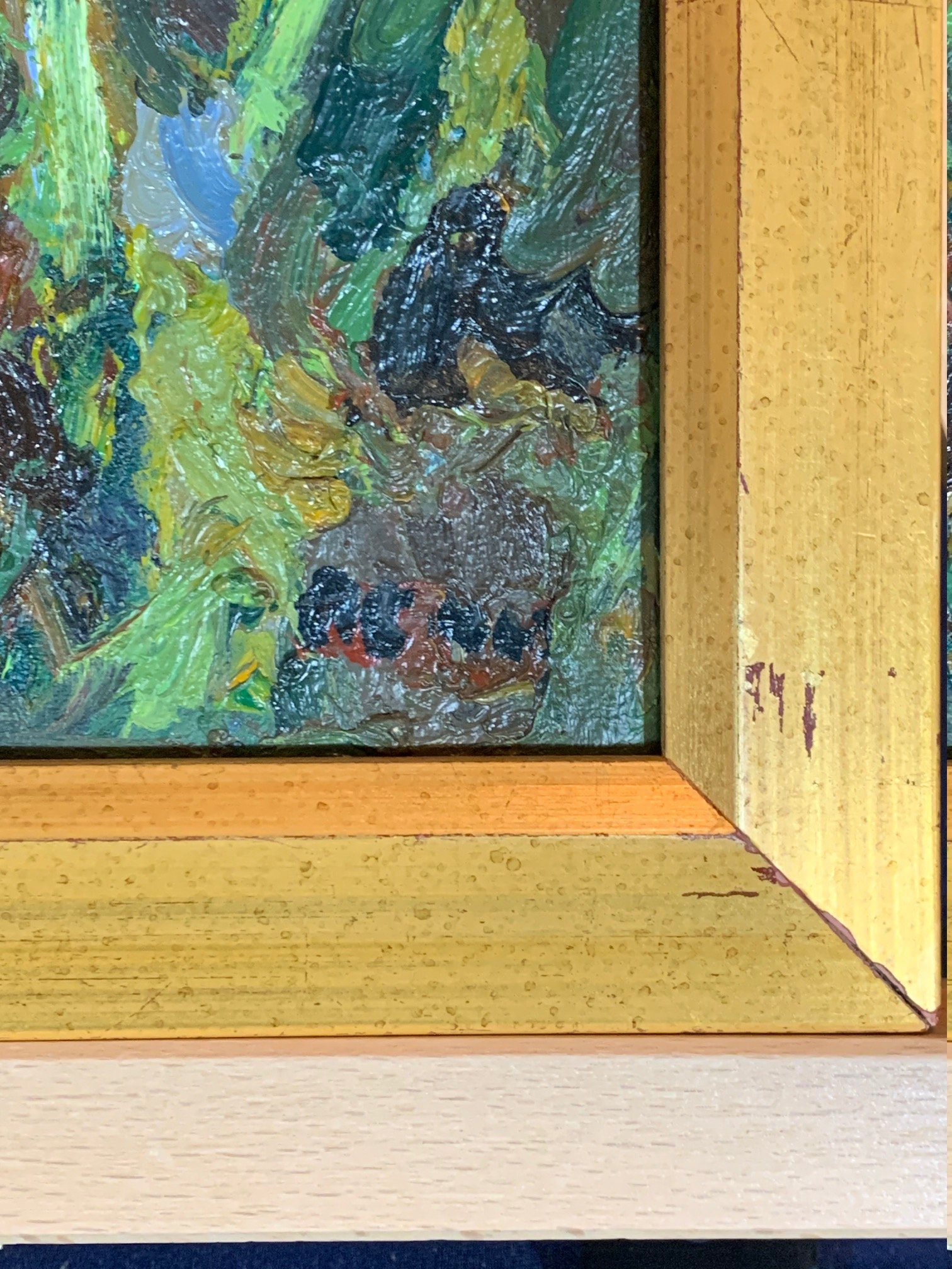 Original, Firmado, Joe Reno, Acrílico de Flores - Etsy España