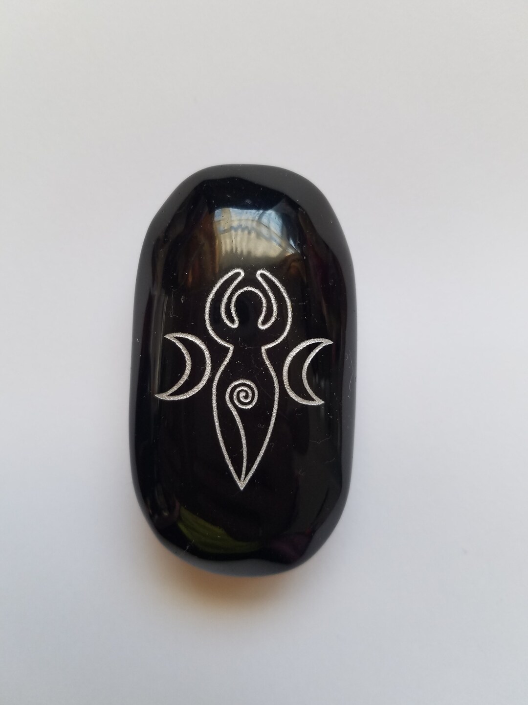 Black Obsidian Goddess Palm Stone,black Obsidian Goddess,crystal Stone ...