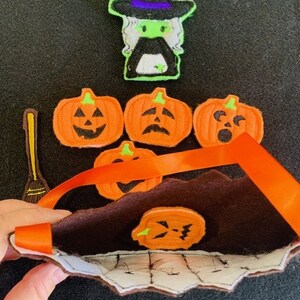 5 Little Pumpkin Finger Puppet Set| 5 Little Pumpkin Felt Board Set ...