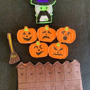 5 Little Pumpkin Finger Puppet Set| 5 Little Pumpkin Felt Board Set ...