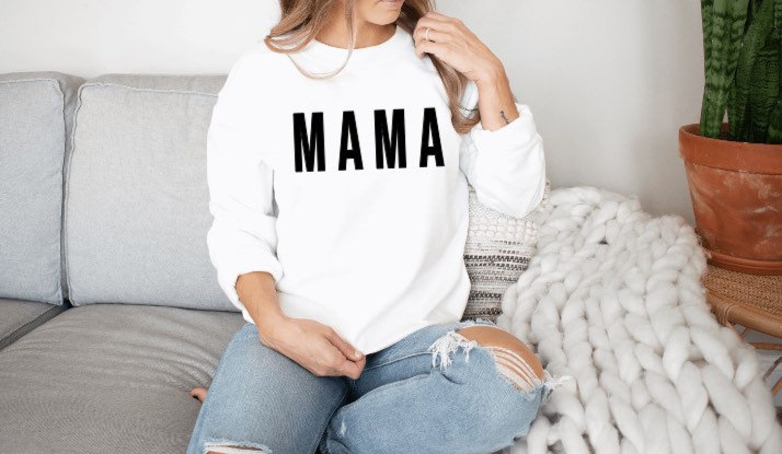 MAMA Sweatshirt MAMA Crewneck | Etsy