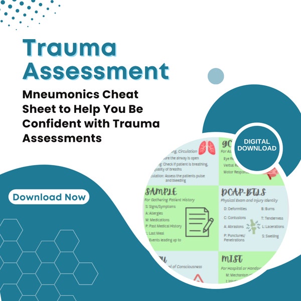 Nursing Mnemonics Assessment - Etsy