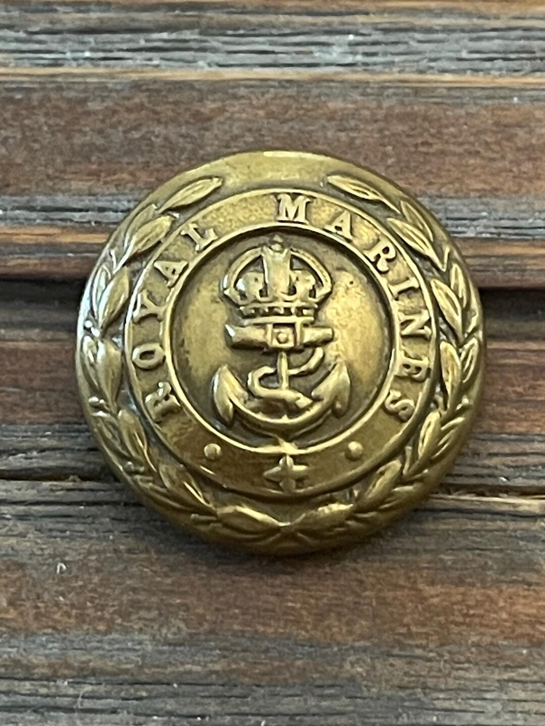 Vintage Royal Marines Brass Uniform Button, Smith & Wright LTD ...