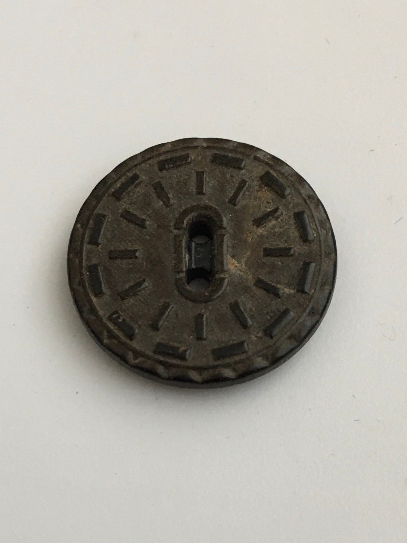 Goodyear Hard Rubber Black Button Backmark goodyear's P-T 1851 ...