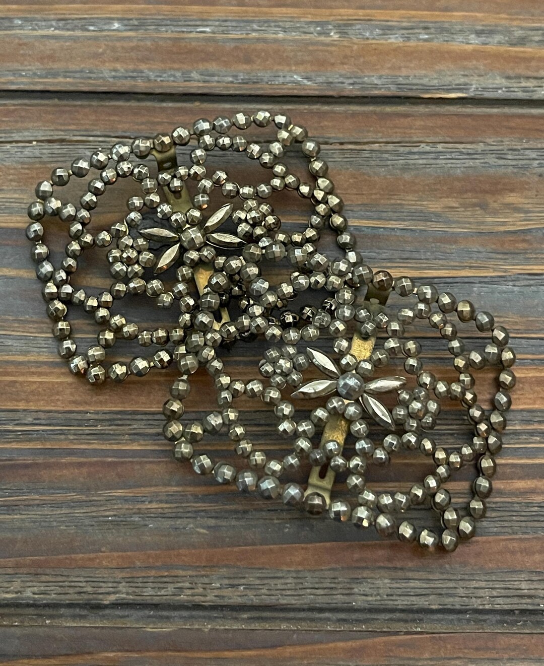 Pair of Victorian Cut Steel Shoe Buckles; Antique French Cut Steel ...