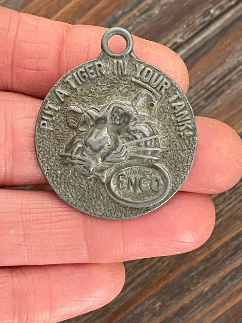 Vintage Enco put A Tiger in Your Tank Keychain | Etsy