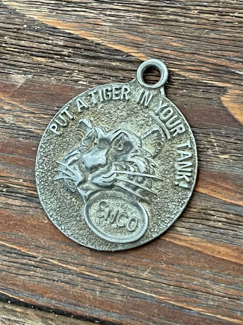 Vintage Enco put A Tiger in Your Tank Keychain - Etsy