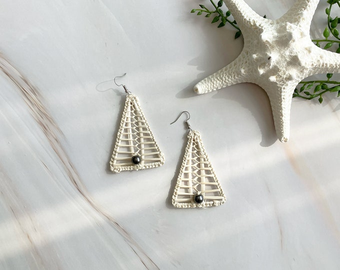 Marshallese Woven Niau Triangles - Handmade Micronesian Jewelry - Etsy