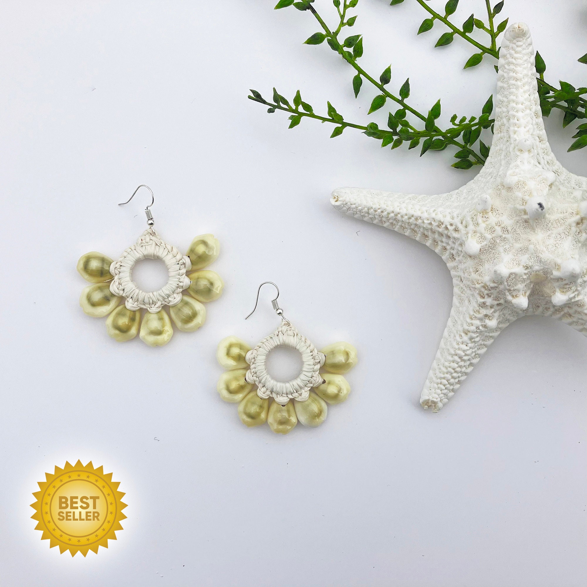 Customize Your Earrings Light Money Cowrie Shells Marshallese Earrings ...