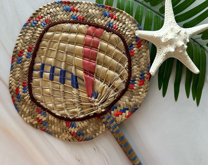 Marshallese Traditional Hand Fan - Micronesian Handwoven Fan - Etsy