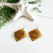 Micronesian Earrings - Coconut Shell Hibiscus Pendants - Marshallese ...