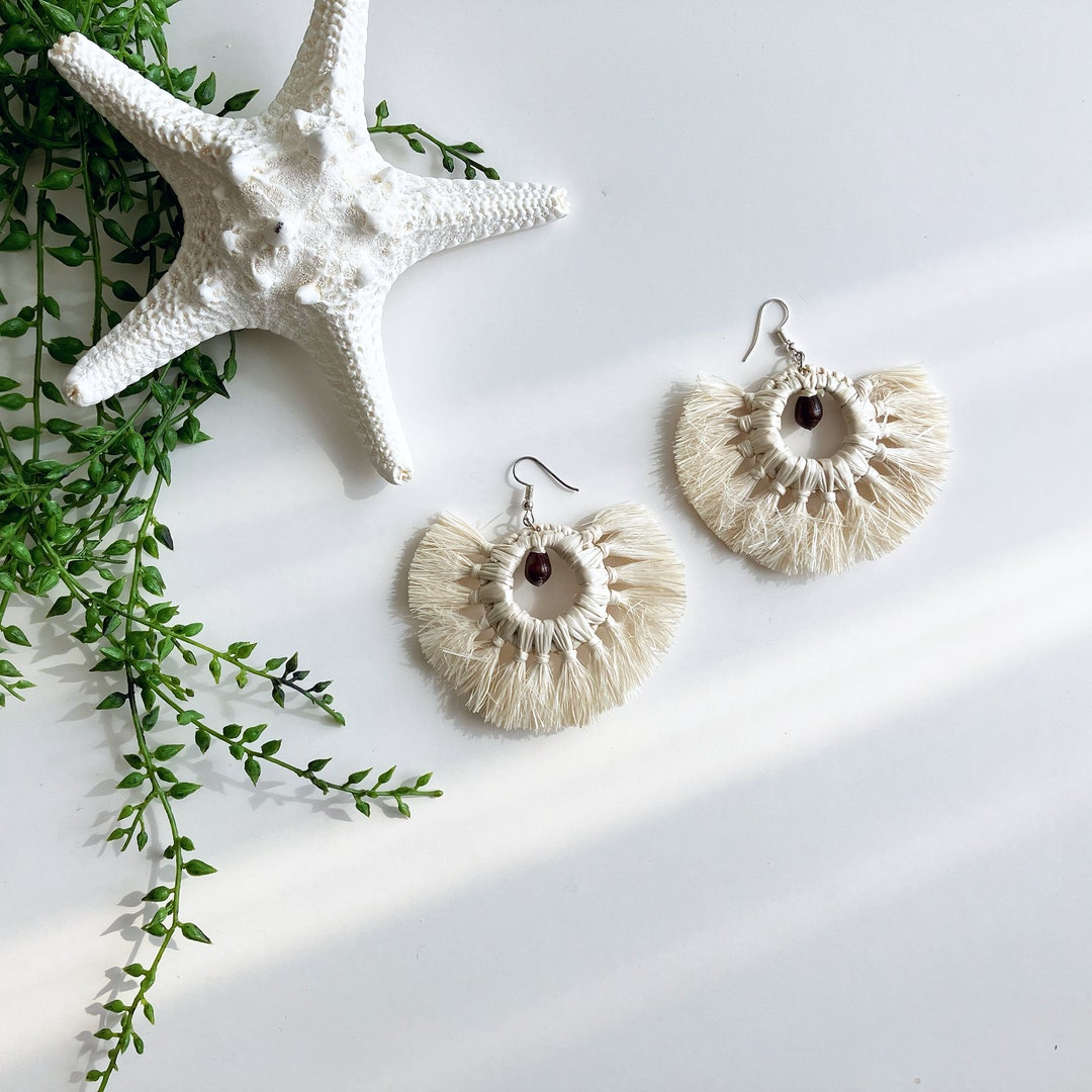 Shaggy Niau Rounds Handmade Micronesian Jewelry - Etsy