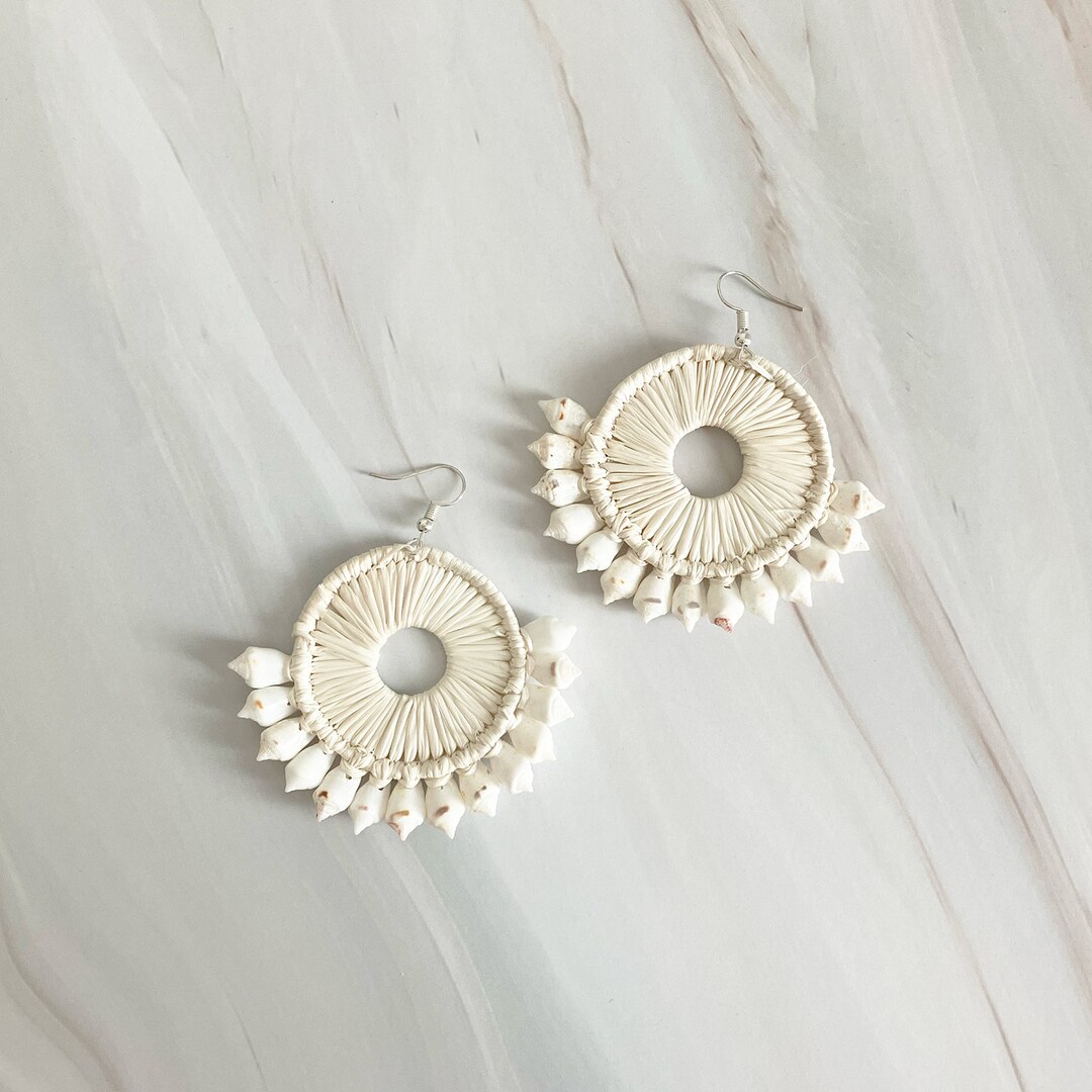 White Turrid Shell Rounds Handmade Micronesian Jewelry - Etsy