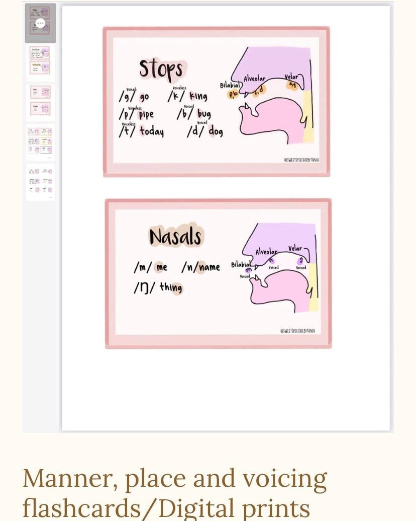 SLP Flashcards of Consonants With Drawing, Slp2b, Study Cards, Future ...