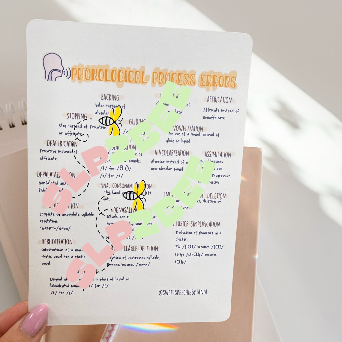 SLP, 10 Speech Student Cards, Study Card Bundle, Speech Path, Slp2b ...