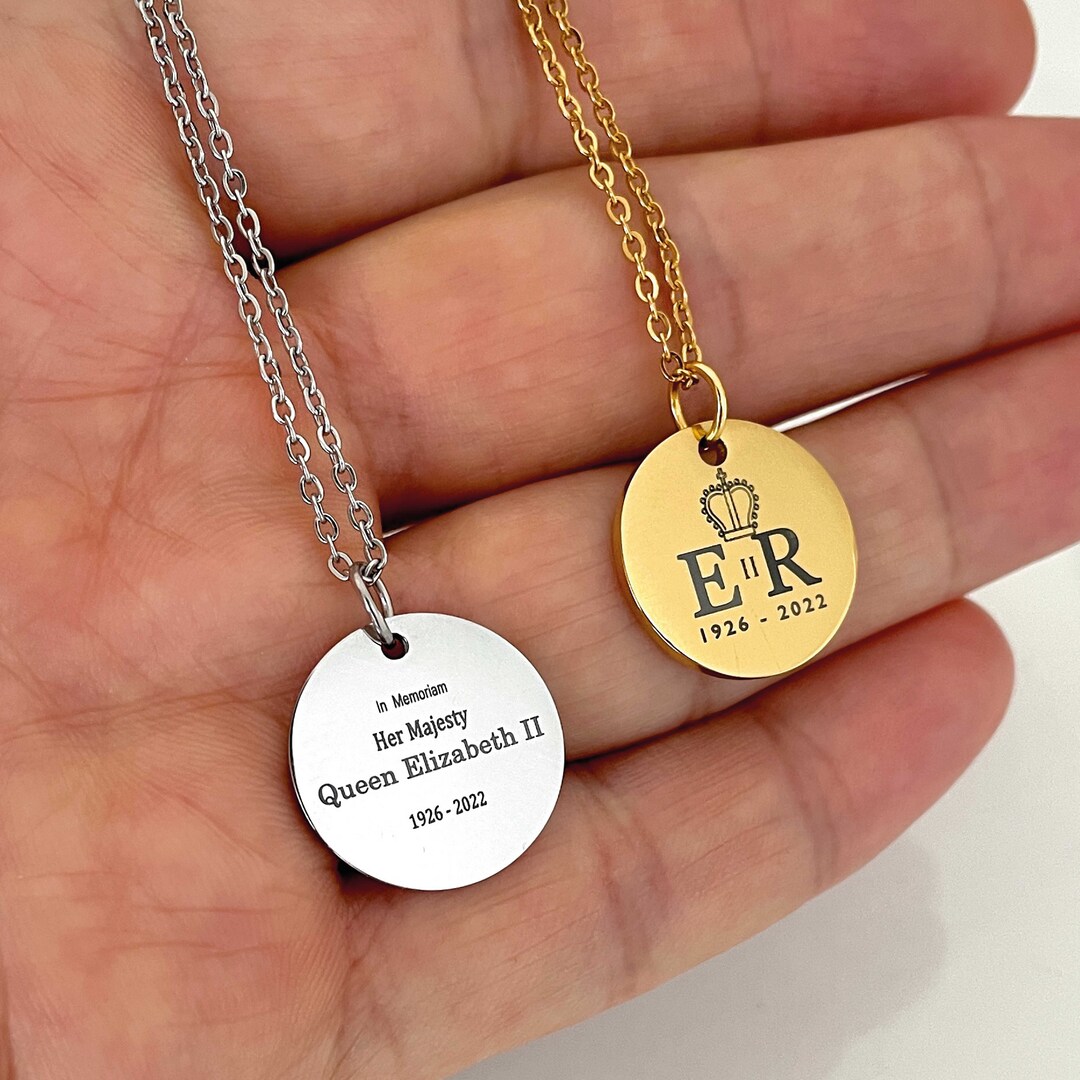 Queen Elizabeth Necklace, Queen Elizabeth Keepsake Jewelry, Memorial ...