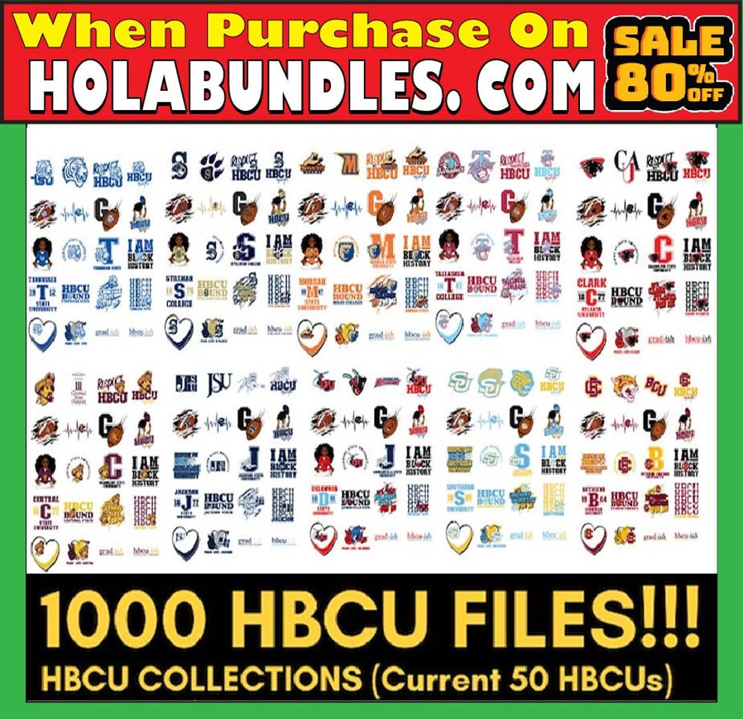HBCU SVG Collections Mega Bundle, for Hbcu Tshirts, Hbcu Gifts, Hbcu ...