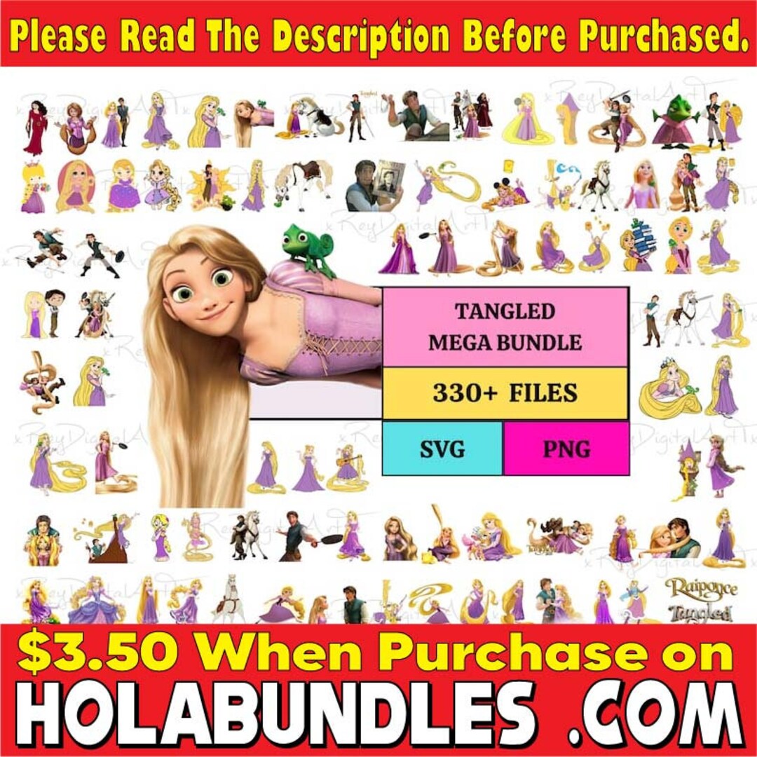 Rapunzel SVG Bundle, Tangled Svg, Rapunzel Svg Files for Cricut and ...