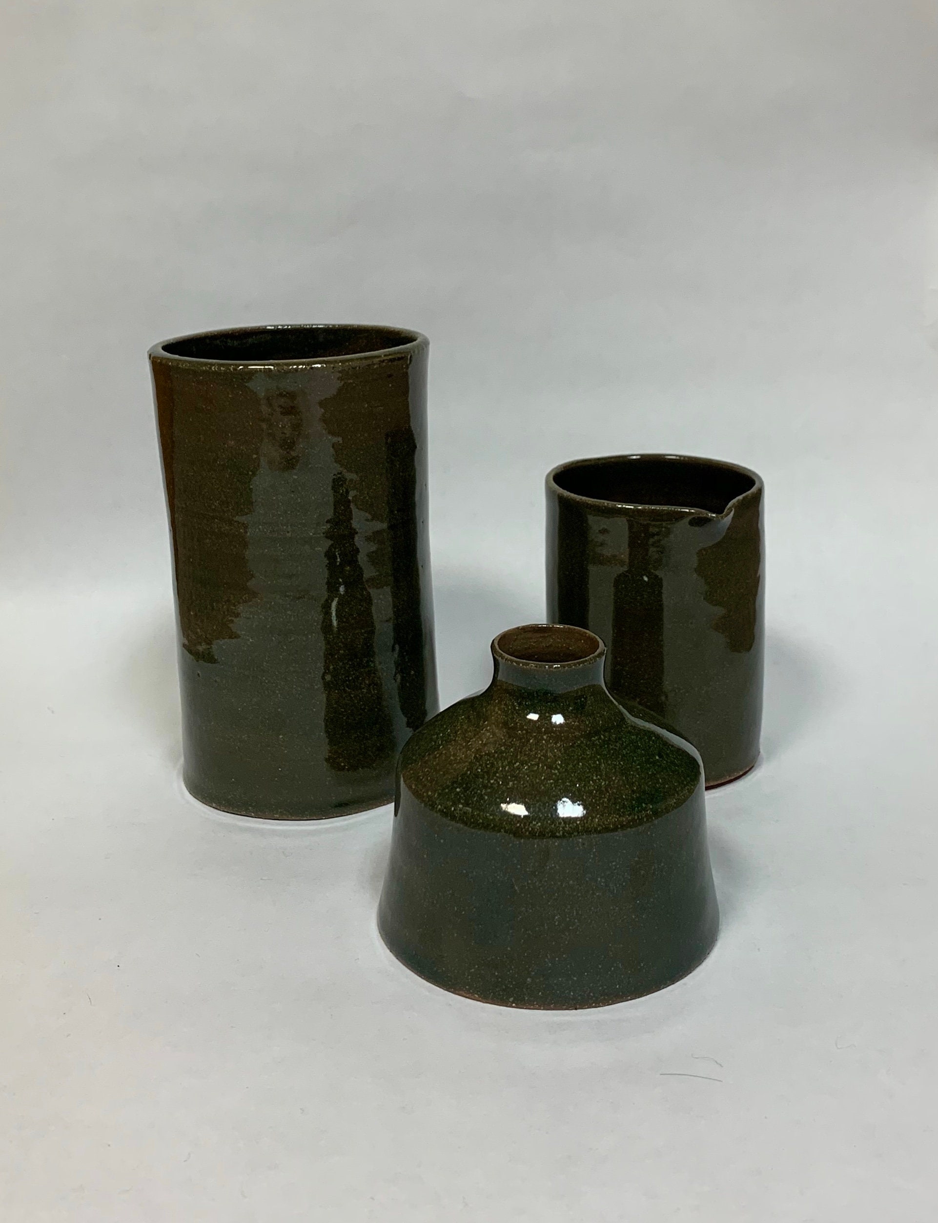 Conjunto de 3 recipientes de arcilla - Etsy España