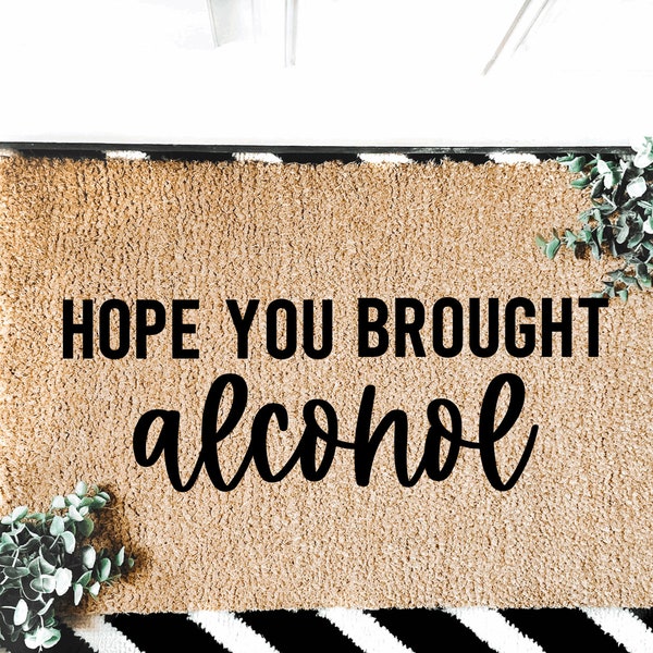 Alcohol Doormat - Etsy