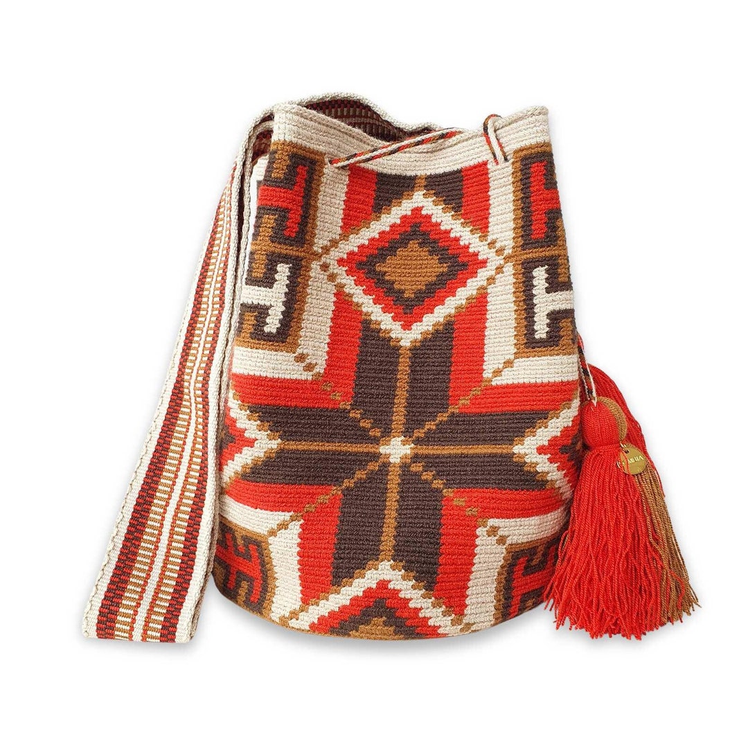 Original WAYUU Bag, Mochila From Colombia, Crochet Crossbody, Handmade ...