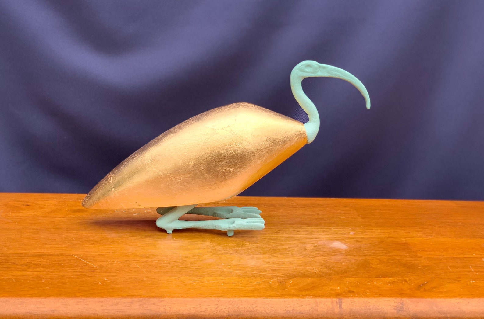 Statue of Ibis Bird Handcrafted in Egypt With Beautiful Gold Leaf - Etsy