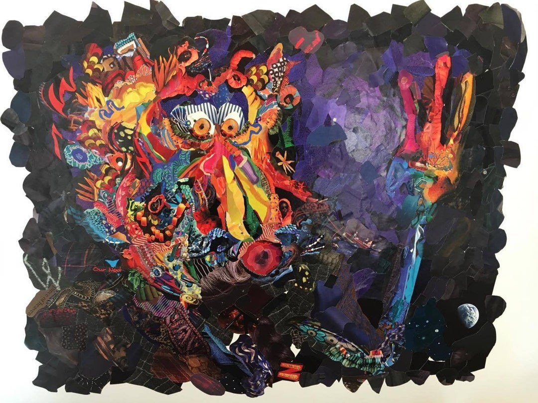 Mythical Creature Original Collage by Deco "mr Googly Eyes" - Etsy