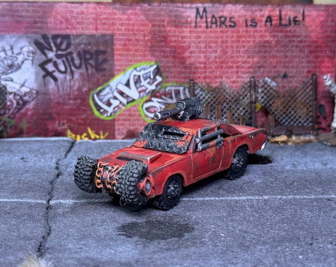 Bullseye 68 Dodge Dart Gaslands Car Wars Autokill Dark Future Blooded ...