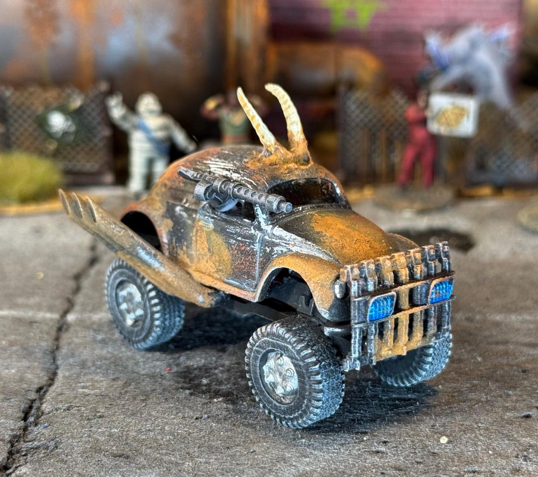 Horned Demon VW Gaslands Car Wars Autokill Dark Future Blooded, Armed ...