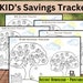 KIDS Savings CHALLENGE Tracker, 50, 100, 160, 250 Dollar Savings ...