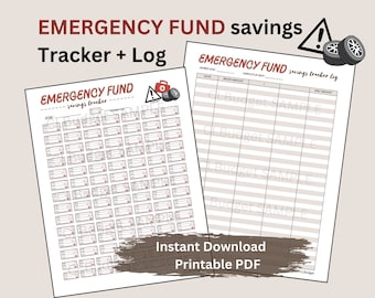 BIRTHDAY FUND Savings Tracker and Log, Savings Printable, Money Saving ...