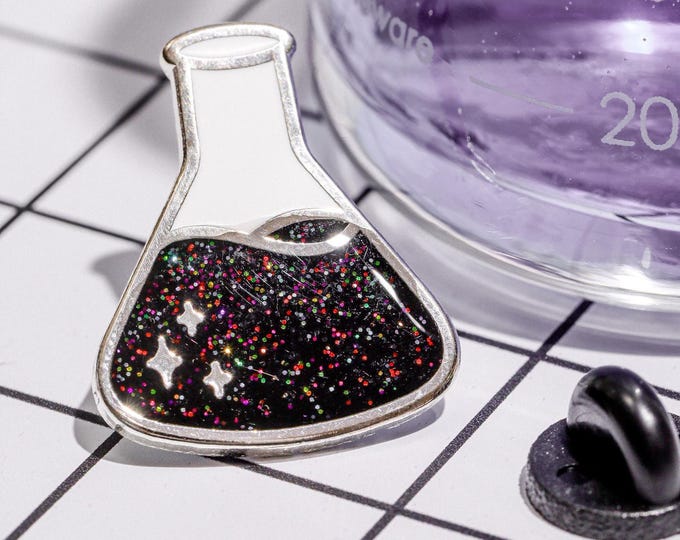 Science Flask Enamel Pin - Etsy