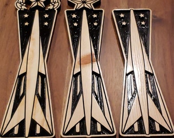 5 Level Missile Badge Remove to Arm Key Chain Luggage Baggage Tag - Etsy