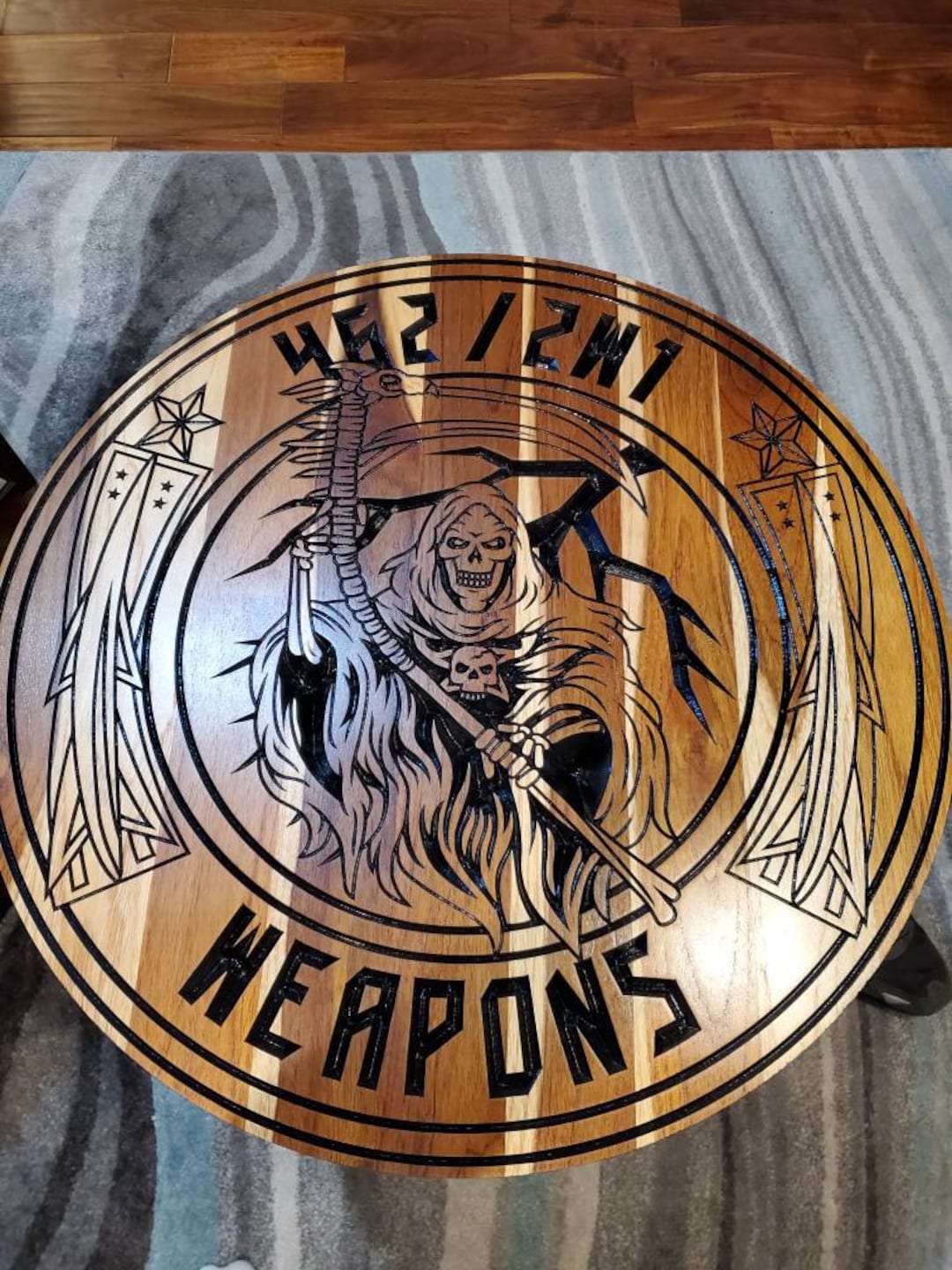 462/2W1 Reaper Wood Patch With Missile Badge - Etsy