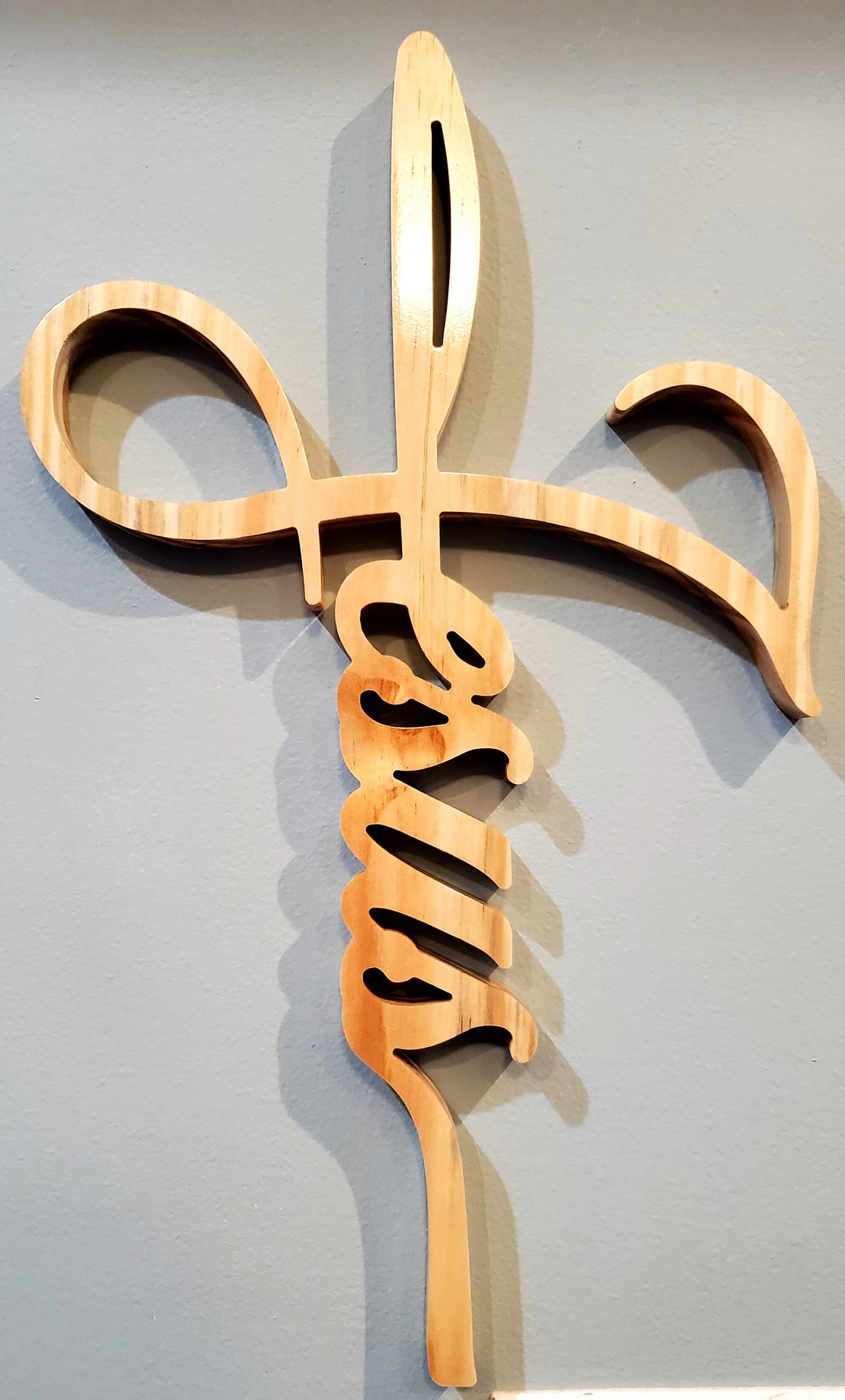 Wooden Jesus Cross - Etsy