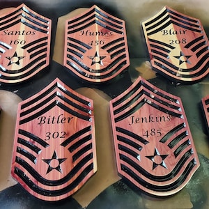E-9 Chief Master Sergeant Stripes - Etsy