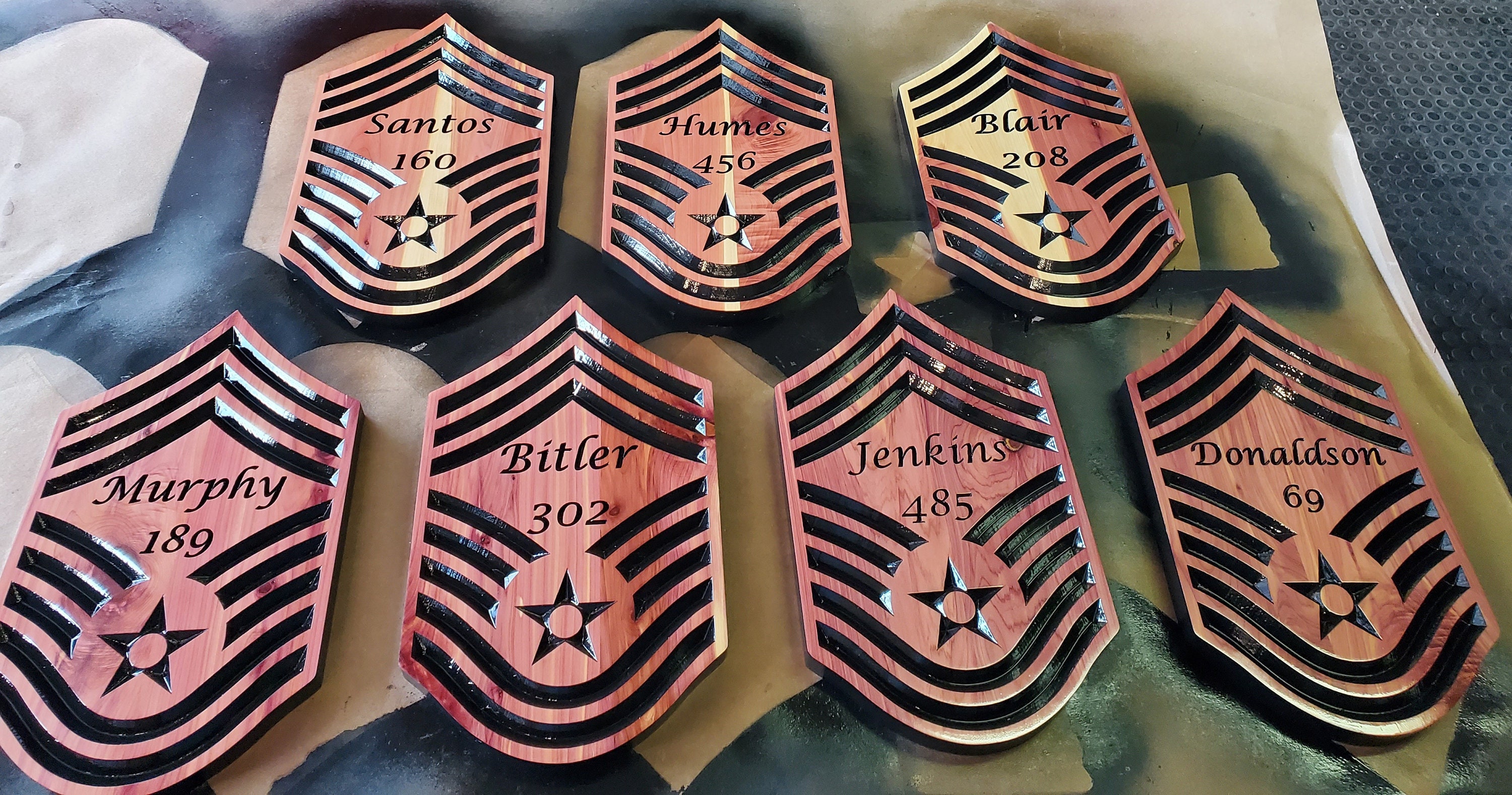 E-9 Chief Master Sergeant Stripes - Etsy