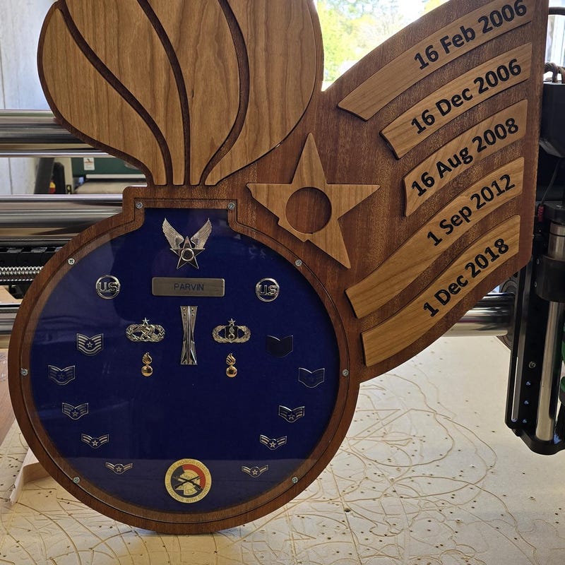 Military Retirement Shadow Box - Etsy