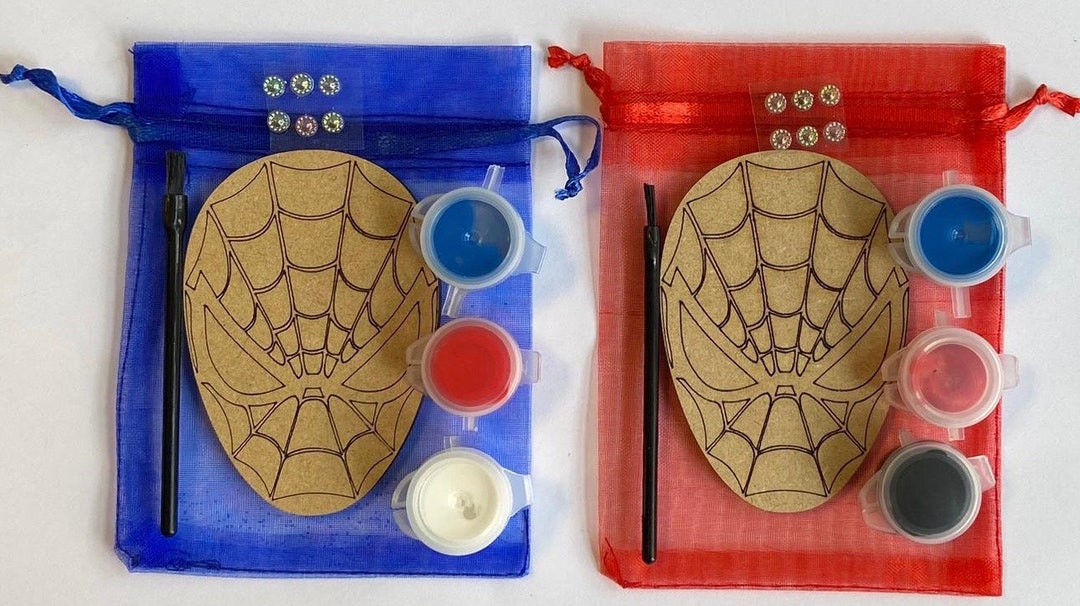 Superhero Magnet Craft Kit in Organza Gift Bag-superhero Party Gift ...