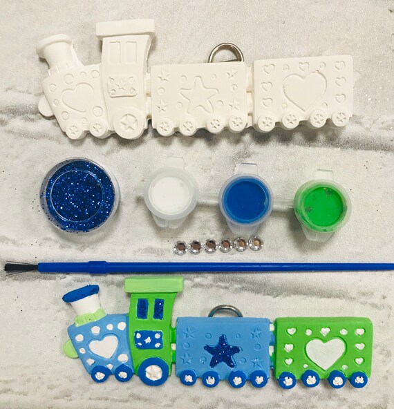 Train Craft Kit-party Craft Kit-paint Set-unique Pre Filled | Etsy