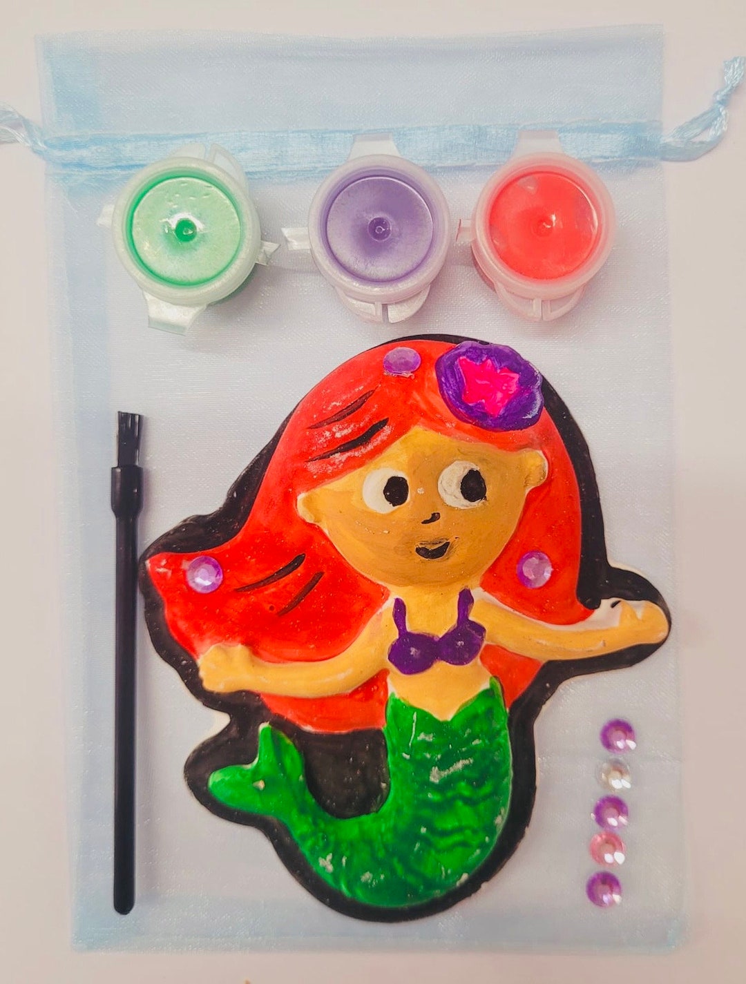 Mermaid Craft Kit- Mermaid Party Bag-craft Kit-paint Set-party Bag ...