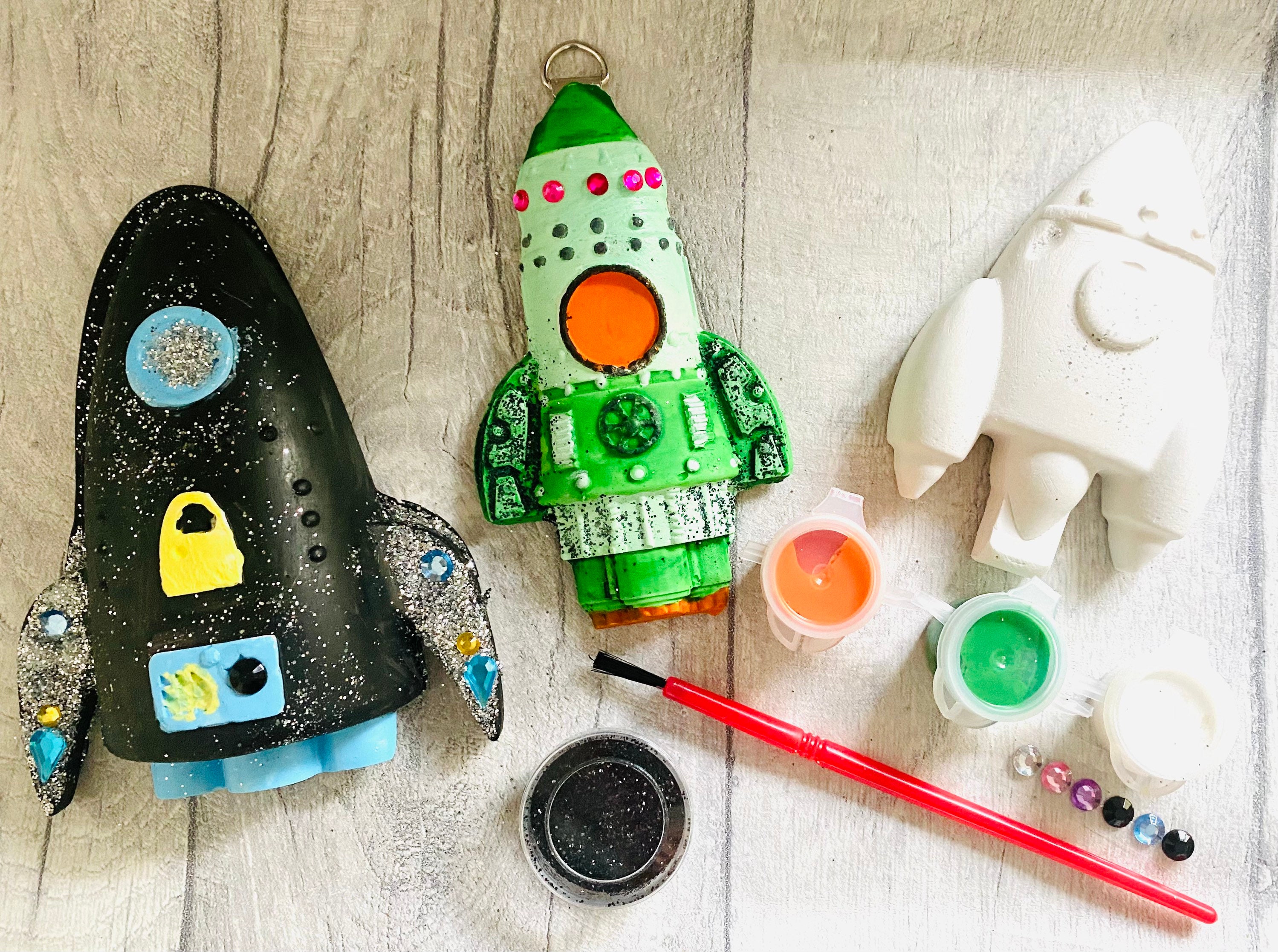 Space Theme Party Bag-space Rocket Craft Kit-paint Set-unique - Etsy UK